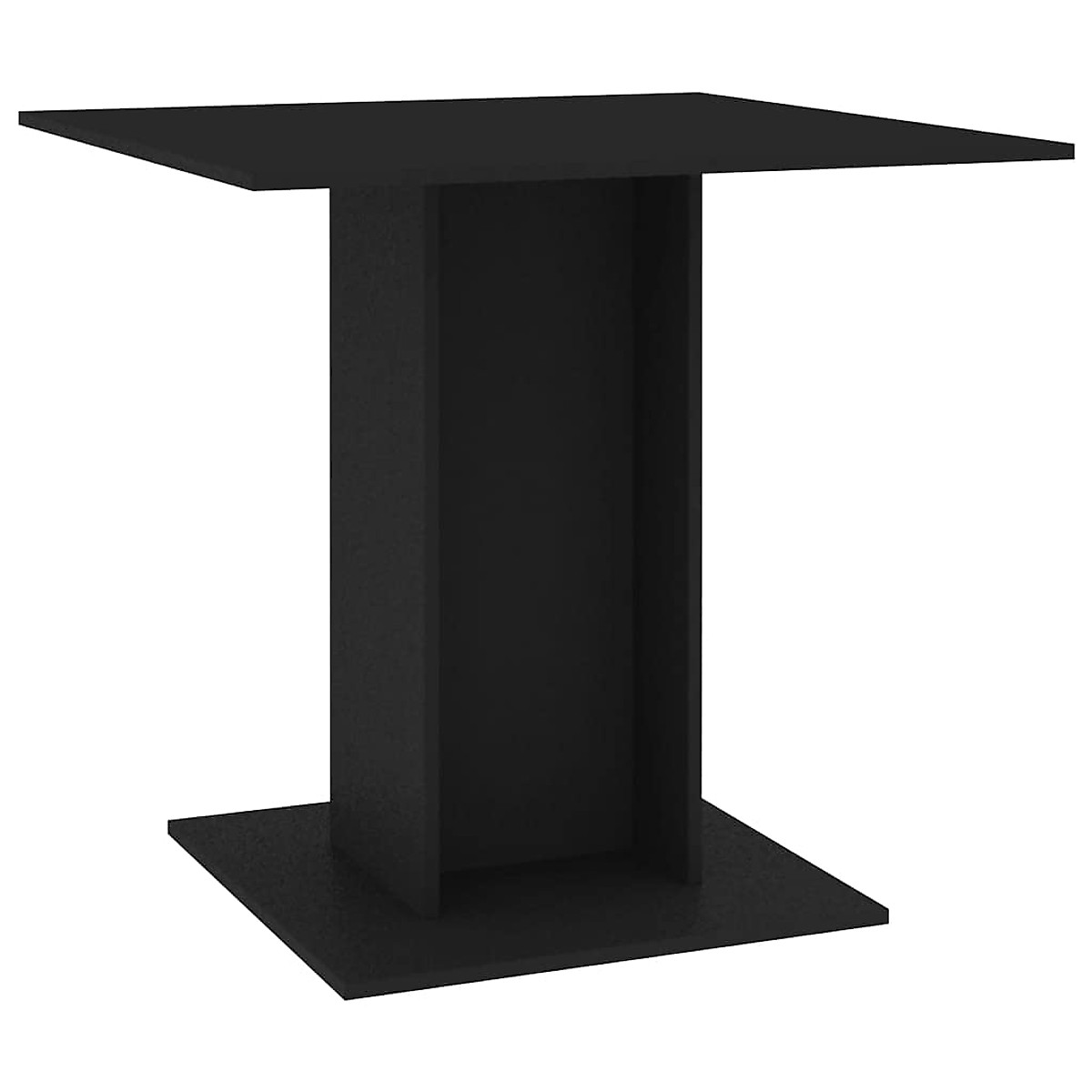 YAFF Dining Table Black 31.5"x31.5"x29.5" Engineered Wood-0253