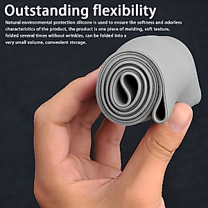 AICEL Car Silicone Steering Wheel Cover, Soft Anti-Slip Auto Steering Wheel Protector Fit 14 Inch, Universal Vehicle Interior Accessories for Cars, SUVs, Trucks, and Vans (Black)