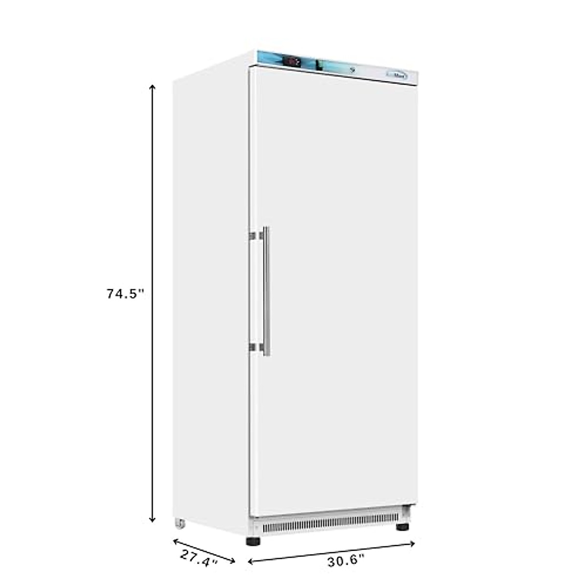 KoolMore KM-FMD20WH 21 Cu. ft. Commercial Reach-in Freezer in White Manual Defrost, Solid Door