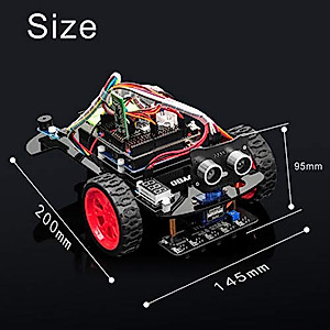 OSOYOO Smart Robot Car kit for Arduino to Learn Programming and Get Hands on Experience of Robotic Assembly for Adults and Kids