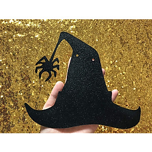 Drink Up Witches Banner Purple Glitter, Halloween Witch Banner Witches Halloween Party Banner for Witch Party Decorations Halloween Haunted Mansion Party Decorations