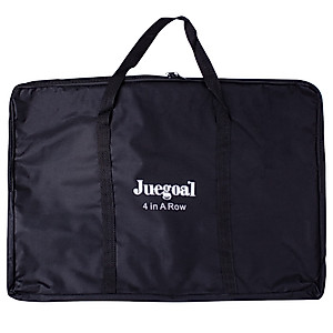 Juegoal 4 in a Row Giant Game Set, 1.5FT Height Classic Wooden Connect Game, Line Up 4 Games with Carrying Case, Yard Lawn Outdoor Game for Kids Adults Family