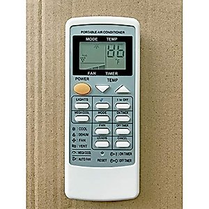 Replacement for Sharp Portable Air Conditioner Remote Control CRMC-A705JBEZ CV-P09LV AY-A9GR CV-2P10SC CV-P09LX CV-P10LC CV-P10MC CV-P10NC CVP10NC-D CVP10NC-R CV-P10PC CVP10PC-D CVP10PC-R, Fahrenheit