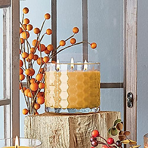 Root Candles Honeycomb Beeswax Blend Scented Candle, 12-Ounce, Bourbon Pear