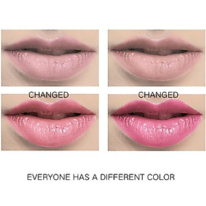 firstfly Pack of 6 Crystal Flower Jelly Lipstick, Long Lasting Nutritious Lip Balm Lips Moisturizer Magic Temperature Color Change Lip Gloss (Black)