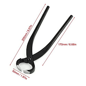 205mm Professional Bonsai Root Cutter Grade Manganese Steel Alloy Concave Root Cutters Gardening Plants Bonsai Tools