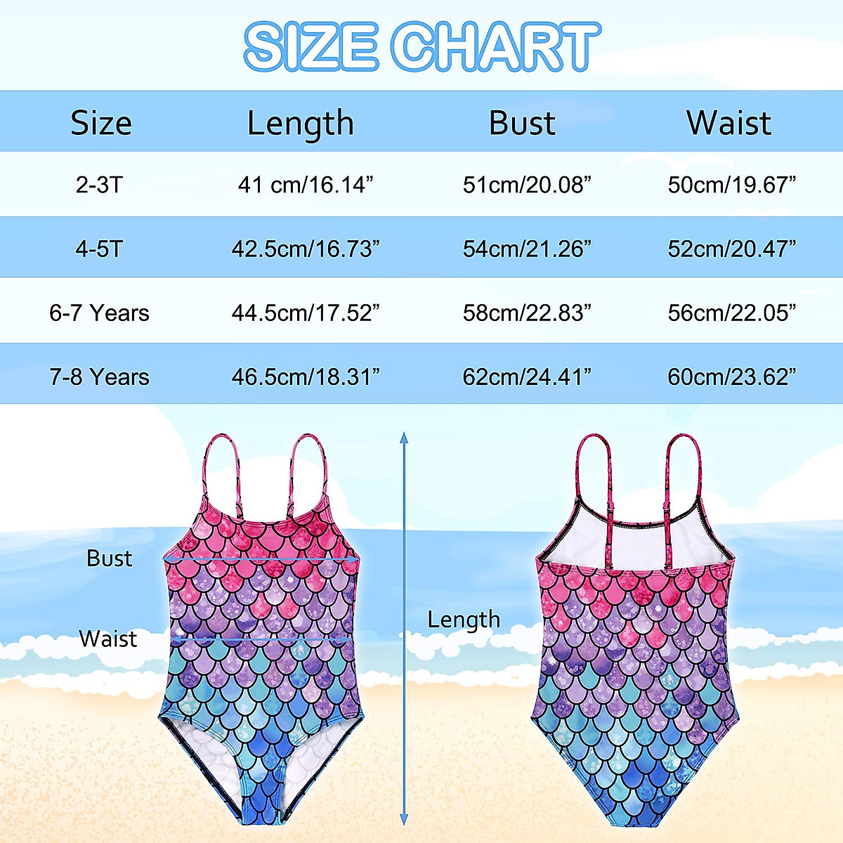 Zando Girls Swimsuits Bathing Suits - Athletic One Piece Swimsuit Beach Swimwear for Baby Girl Toddler Kids 6-7 Years Navy Petals
