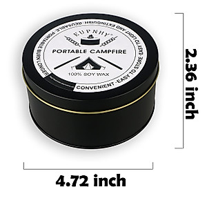 EUPNHY Portable Campfire | Portable Fire Pit | Smores Maker | Lightweight and Portable | 3-5 Hours of Burn Time | Convenient-No Wood-No Embers-No Hassle | Great Gifts for Picnics, Camping and More.