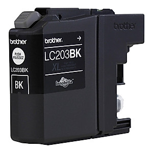 Brother Genuine High Yield Black Ink Cartridge, LC203BK, Replacement Black Ink, Page Yield Up To 550 Pages, Amazon Dash Replenishment Cartridge, LC203