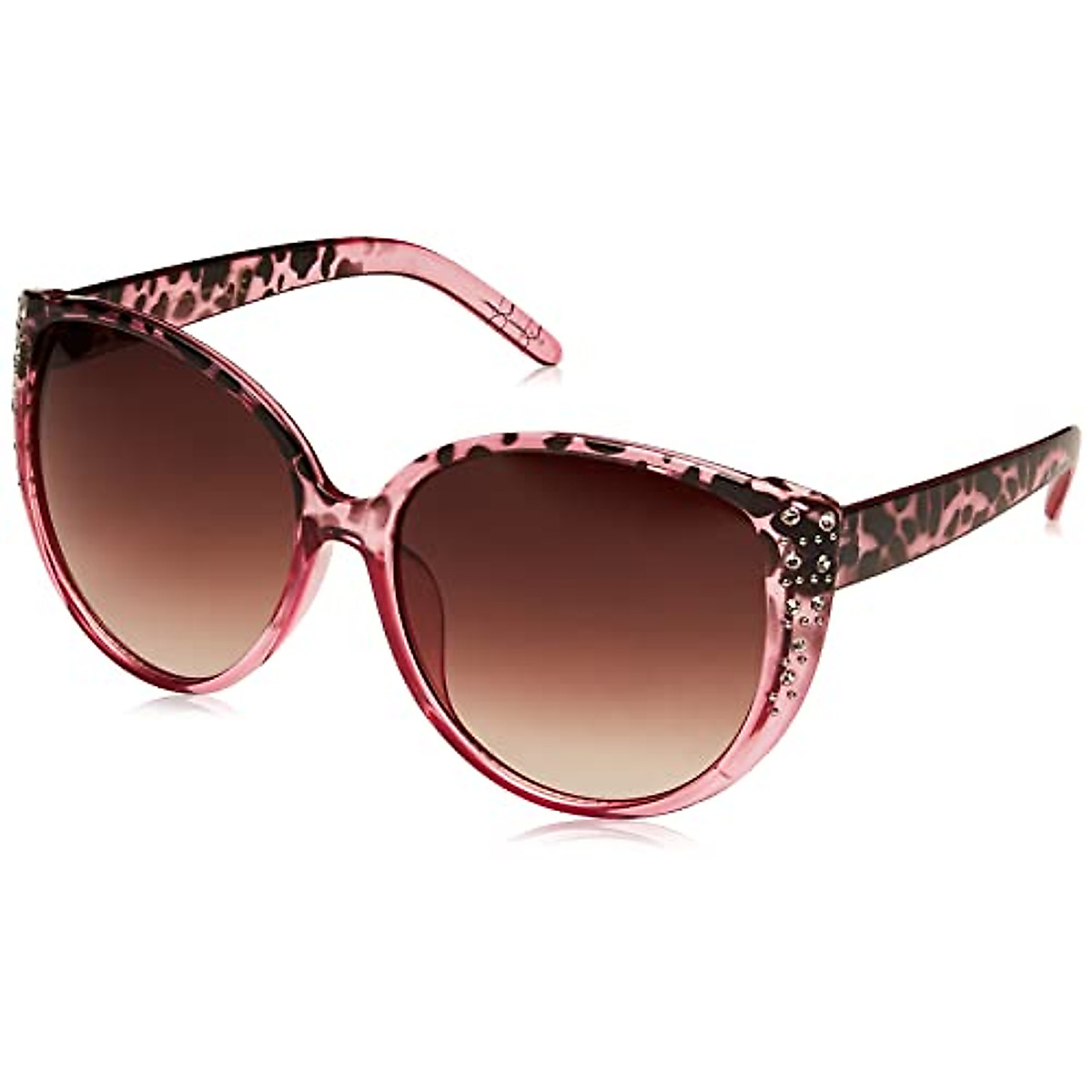 Jessica Simpson Women's J5837 Glitzy Retro Cat Eye Sunglasses with UV400 Protection - Glamorous Sunglasses for Women, 59mm