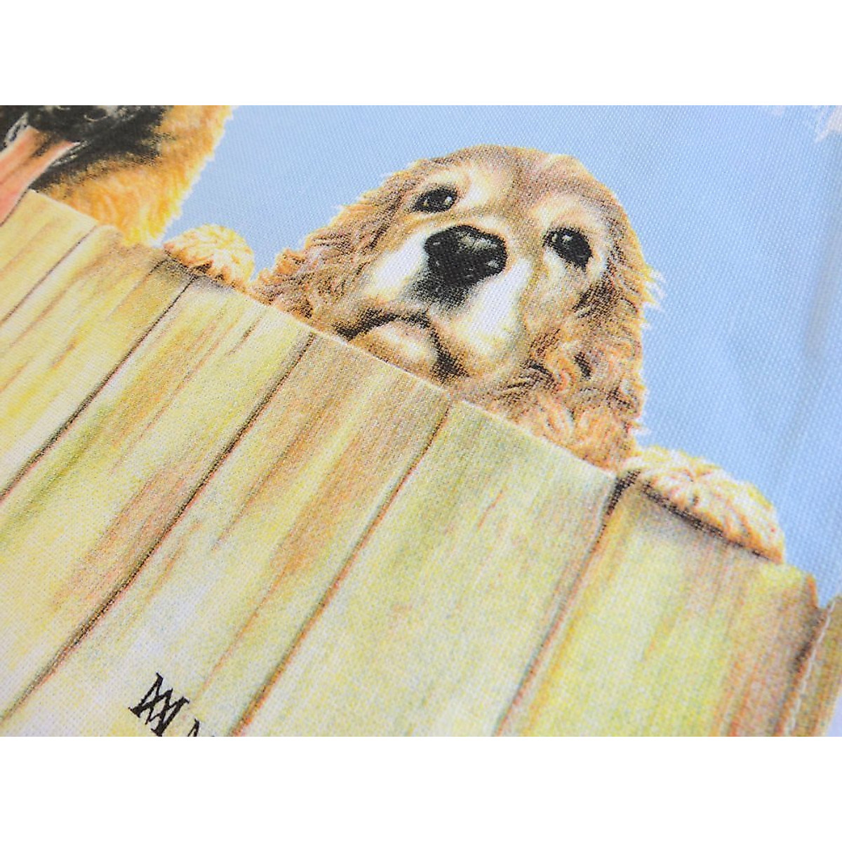 Samuel Lamont, K-9 (Canine) Dogs Kitchen/Tea Printed Towel, Imported, Linen-Cotton Blend