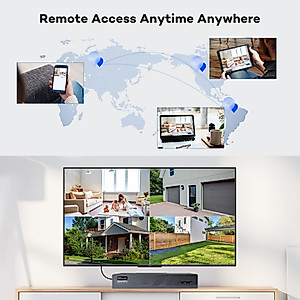 ONWOTE Wired 4K NVR PoE Security Camera System, Human Vehicle Detection Tigger Color Night Vision, 4 * 6MP Outdoor 122° Wide Angle IP Cameras Audio, 8 Channel 8MP NVR 2TB, CCTV Home Surveillance Kit