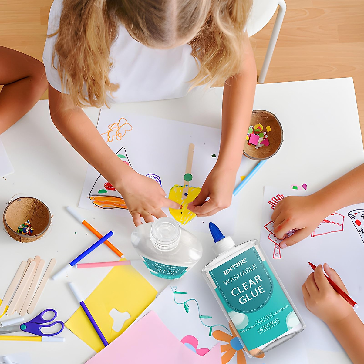 Elmer's Liquid School Glue, Clear, Washable, 9 Ounces, 1 Count Pack of 2