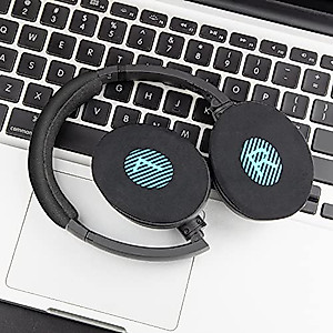 SOULWIT Cooling Gel Ear Pads Cushions Replacement for Bose On-Ear 2 (OE2 & OE2i)/ SoundTrue On-Ear (OE)/ SoundLink On-Ear (OE) Headphones, Earpads with High-Hensity Noise Isolation Foam - Black