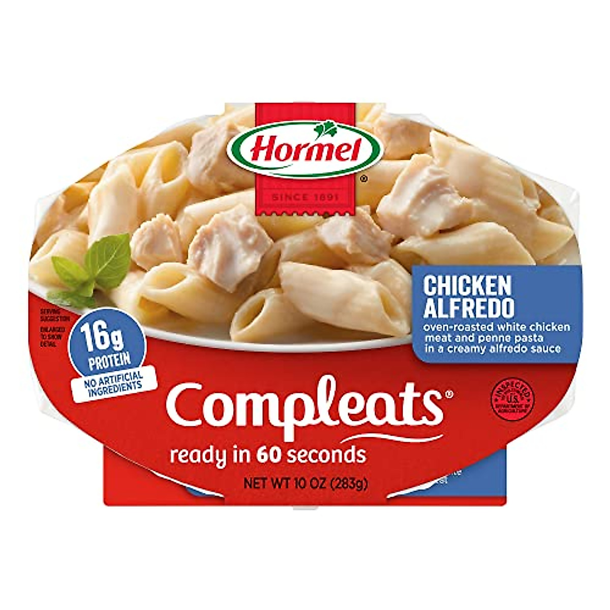 HORMEL COMPLEATS Chicken Alfredo Microwave Tray, 10 oz. (6 Pack)