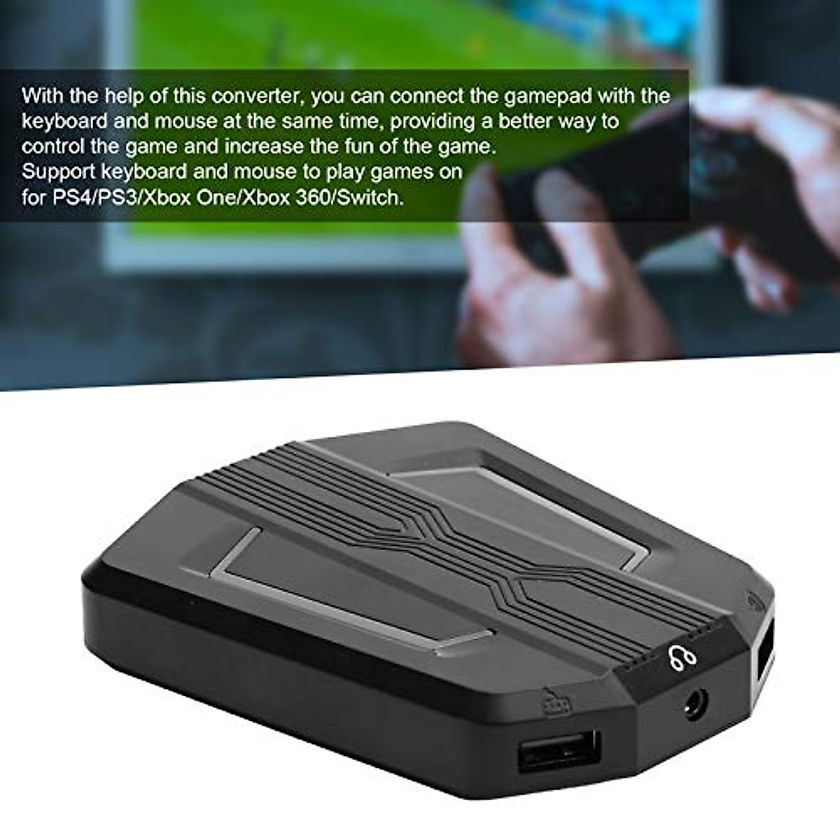 Jopwkuin Gaming Adapter for Switch, Light and Durable Keyboard Mouse Adapter Portable Keyboard Mouse Adaptor HS-SW315S for / / Switch Console