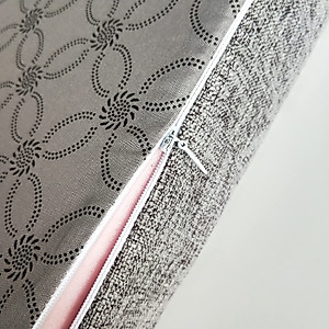 SINCERE Custom Cushion Cover with Zipper Indoor/Outdoor, Cut to Size Non-Slip Removable Replacement Seat Cover for Window Bench Pad, Floor Pillow, Patio Furniture Cushion Cover, No Insert