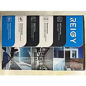 REIGY 3MP WiFi Security Camera System with Floodlight Without Hard Drive, 2K Outdoor Home Surveillance Set 8CH 5MP NVR + 4X 1296P IP Cam, 2-Way Audio Remote View Color Night Vision Motion Detection