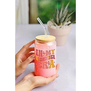 NewEleven Godmother Proposal Gifts - Will You Be My Godmother From GodChild - Christmas Gifts, Pregnancy Announcement Gifts For Godmother, Godmom, Godparents - 16 Oz Coffee Glass