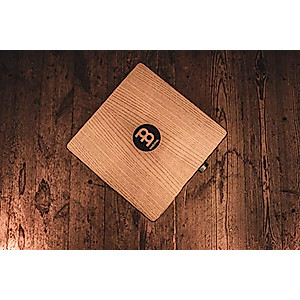 Meinl Percussion Pickup Cajon Snare with Electronics for Amp or PA System, Includes Standard Brushes — NOT Made in China — American White Ash/MDF, 2-Year Warranty (TMPPCS)