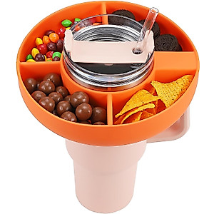 Compatible with Stanley 40 oz,Compatible with Stanley,Compatible with Stanley Cup,Snack Tray,Compatible with Stanley Accessories 40 oz,Silicone Snack Bowl,Compatible with Stanly Cup. (1)