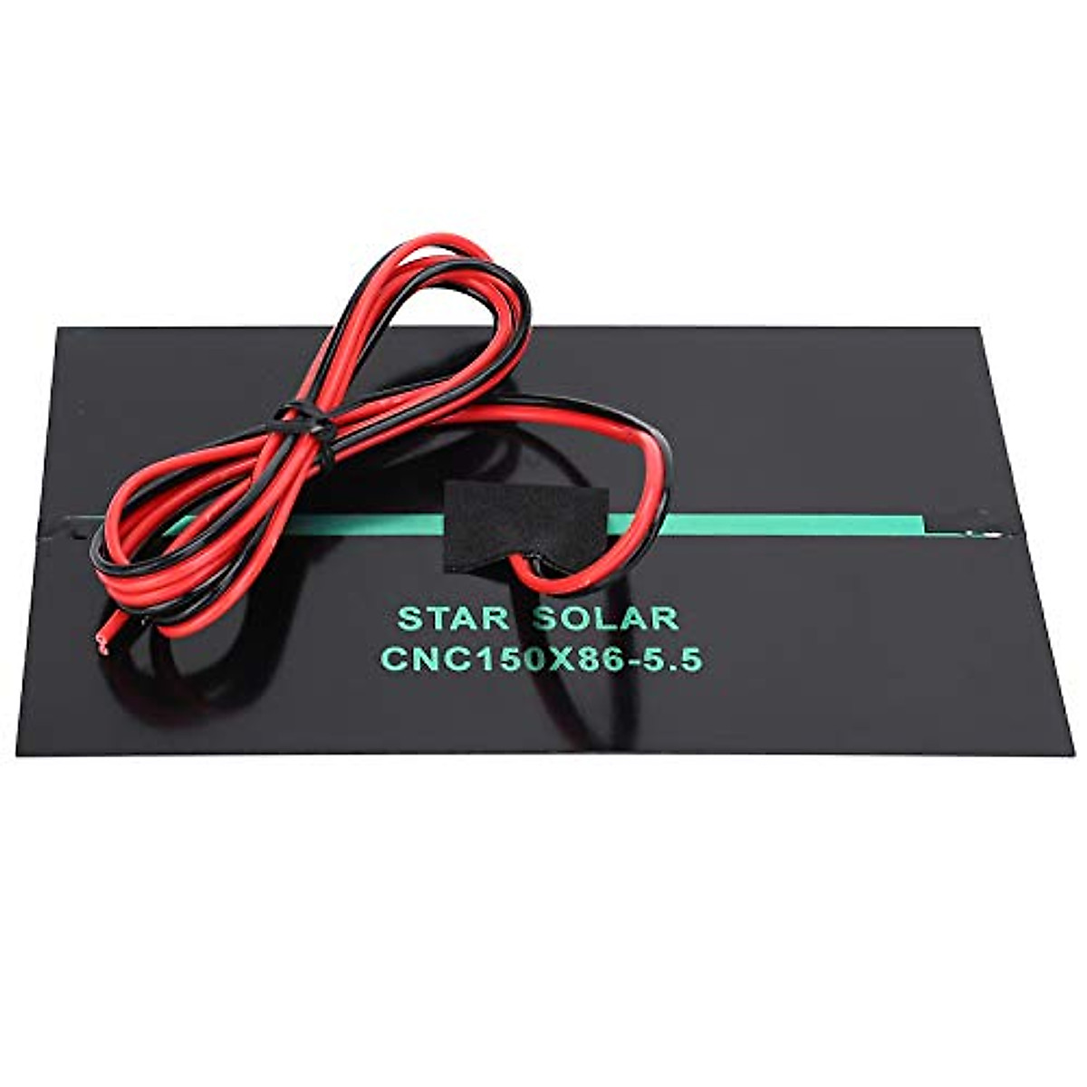 2Pcs Mini Solar Panel Cell Power Charger Module, Cell Board Module 100CM Red and Black Line 5.5V 1.6W