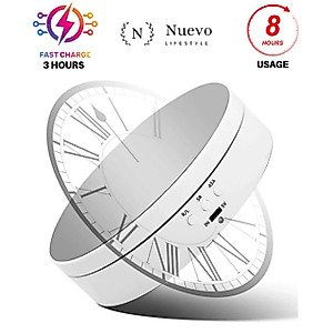Rotating Professional Photography Turntable for Product Shooting, Electric Motorized Display Stand, 360-degree Rotating, Soft Touch Button to Control Speed, 6 LB max Capacity (White)