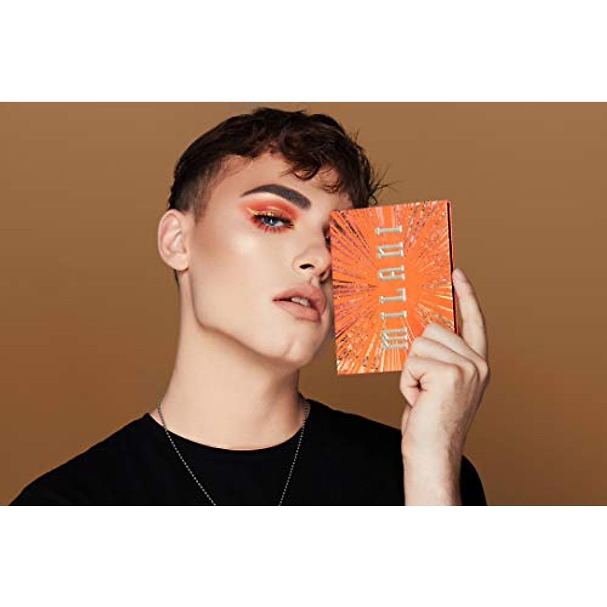 Milani Gilded Ember Eyeshadow Palette- 2 in 1 Palette For Your Face and Eyes, Face Highlighter and Eyeshadow Palette