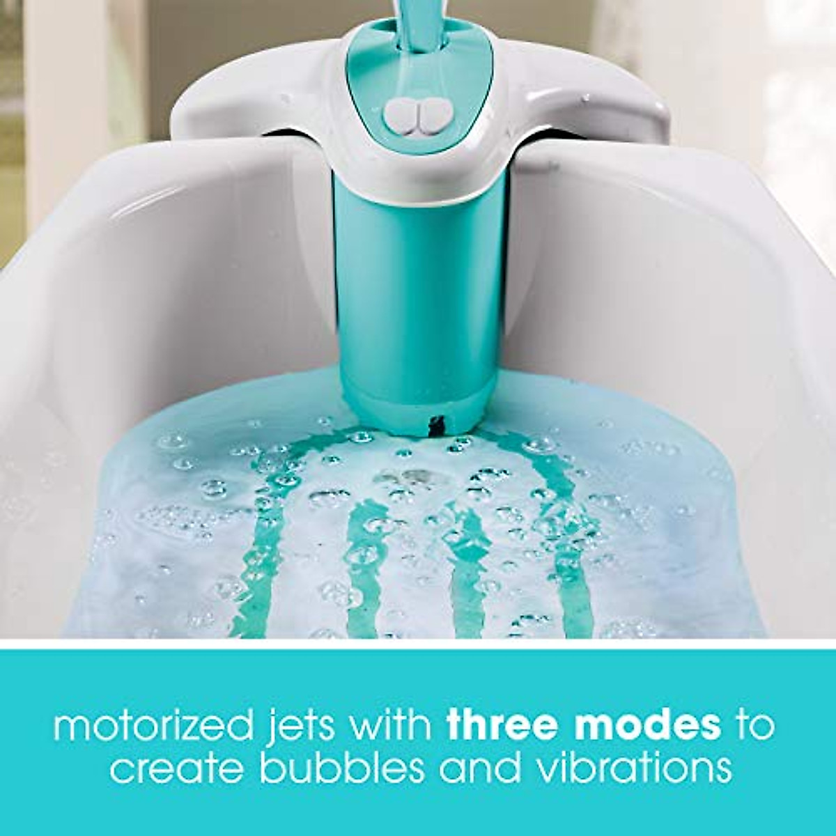 Summer Lil Luxuries Whirlpool Bubbling Spa & Shower (Blue) - Luxurious Baby Bathtub with Circulating Water Jets, 2 Count (Pack of 1)
