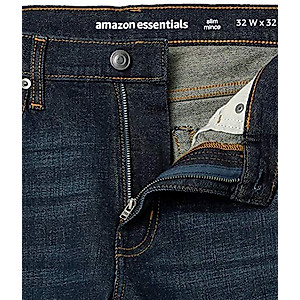 Amazon Essentials Men's Slim-Fit Jeans, Dark Indigo, 36W x 28L
