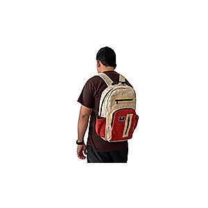 Zillion Craft Classic Back Pack from Himalayan core Hemp Fiber. Best fit for School College and Outdoor Activities with Comfort and Style.Hand Made Hemp Backpack with Unisex Design