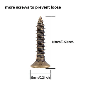 EBOOT 20 Pieces Wall Mounted Hook Robe Hooks Single Coat Hanger and 50 Pieces Screws (Bronze)