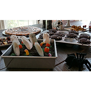 USA Pan Bakeware Muffin Pan, 12-Well, Aluminized Steel & Nonstick Standard Bread Loaf Pan, 1 Pound, Aluminized Steel