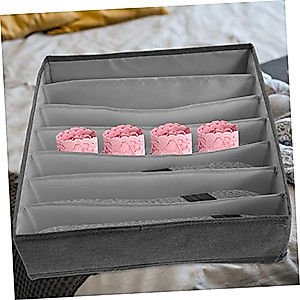COLLBATH Fabric Sock Box Clothes Drawers Storage Totes for Clothes Hanging Drawers for Closet Drawer Organizer Clothes Drawer Underwear Organizer Panty Organizers Sock Container Sock Case