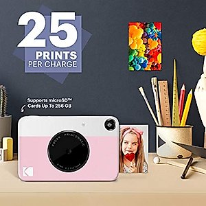 Kodak Printomatic Digital Instant Print Camera (Blue) & Printomatic Digital Instant Print Camera (Black) & Printomatic Digital Instant Print Camera (Pink)