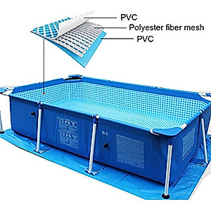 LIHONK Above Ground Swimming Pool Floats Above Ground Large with Brackets Kids and Adults Free Cover & Floor Cloth & Swimming Pool Toys Patio Lawn Garden (Size : 4.5 * 2.2 * 0.84m)