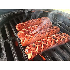 Dracarys 15.5" Cast Iron Grids Grate Fire Pit Big Green Egg Accessories Replacement Parts Grill & Smoker Round Grilling Cooking Grate Fit for Medium Big Green Egg Grill & Smoker,Fire Pit(M - 15.5")