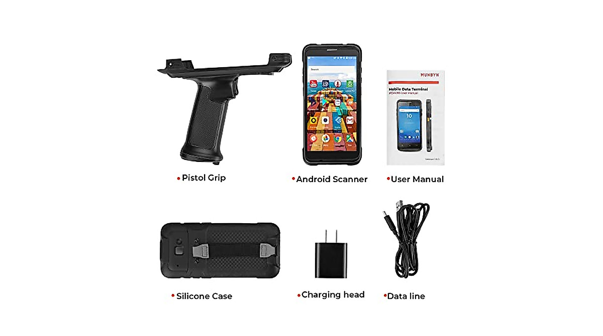 MUNBYN Rugged Android 11 Barcode Scanner | Wi-Fi 6 PDA