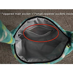 JSTEL Women Large Tote Top Handle Shoulder Bags Dragonfly Patern Ladies Handbag L