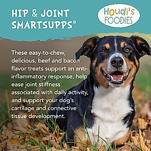 Houdi's Foodies Hip & Joint by North American Herb & Spice - Easy-to-Chew, Veterinarian-Approved SmartSupps for Dogs - Grain Free, Gluten Free & Non-GMO