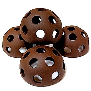 OrgMemory Ceramic Shelters, 4 pcs, Fish Tank Accessories Cave Décor, Small Fish House, Aquarium Hideout, Swim Holes Aquatic, Aquarium Cave for Freshwater and Saltwater Fish Tank (hemispherical)
