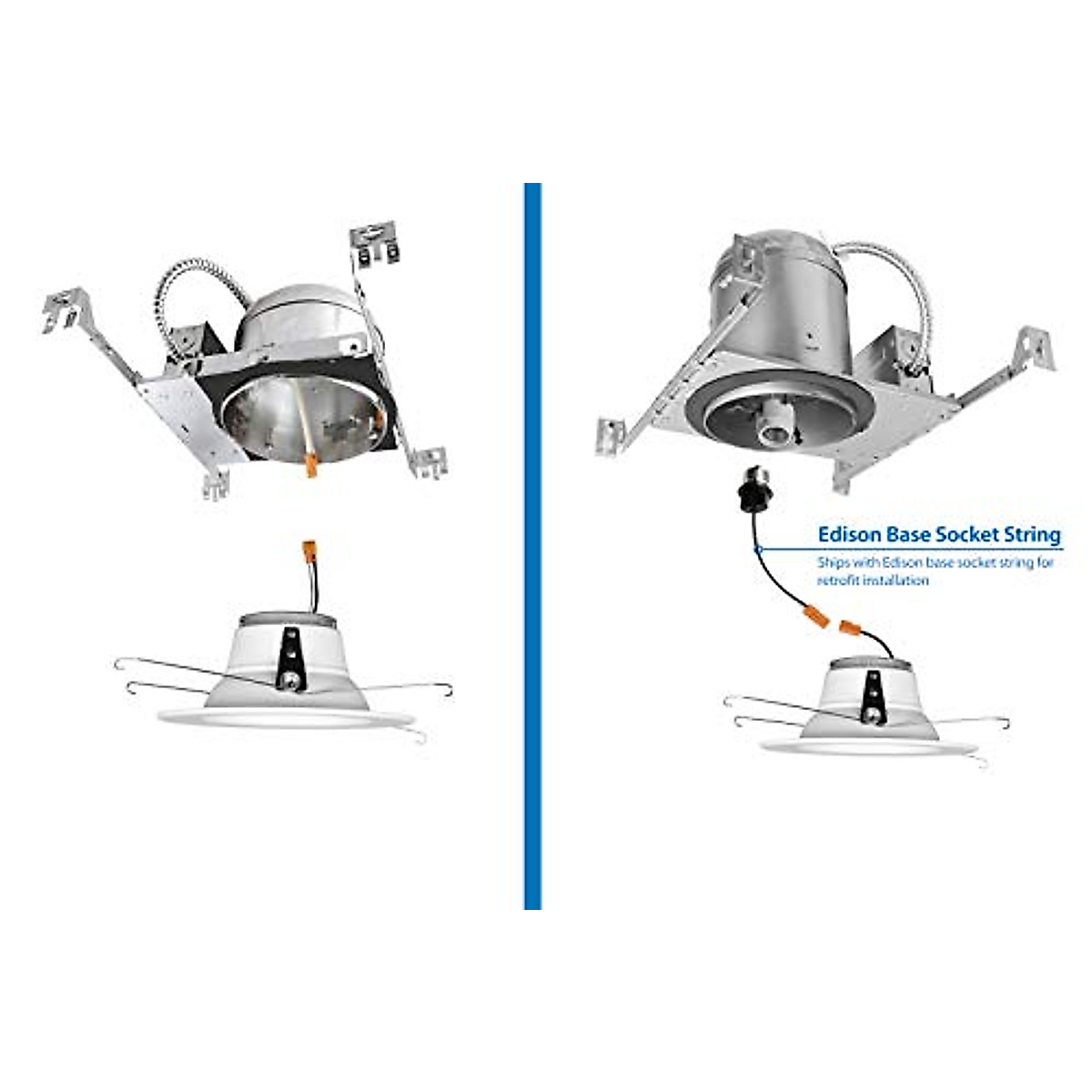 NICOR Lighting DLR565121203KWH LED Downlights, 1 Count (Pack of 1), White