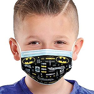 Masks Children’s Single Use Face, Batman™, 14 Count, Small, Ages 2-7, by Just Play