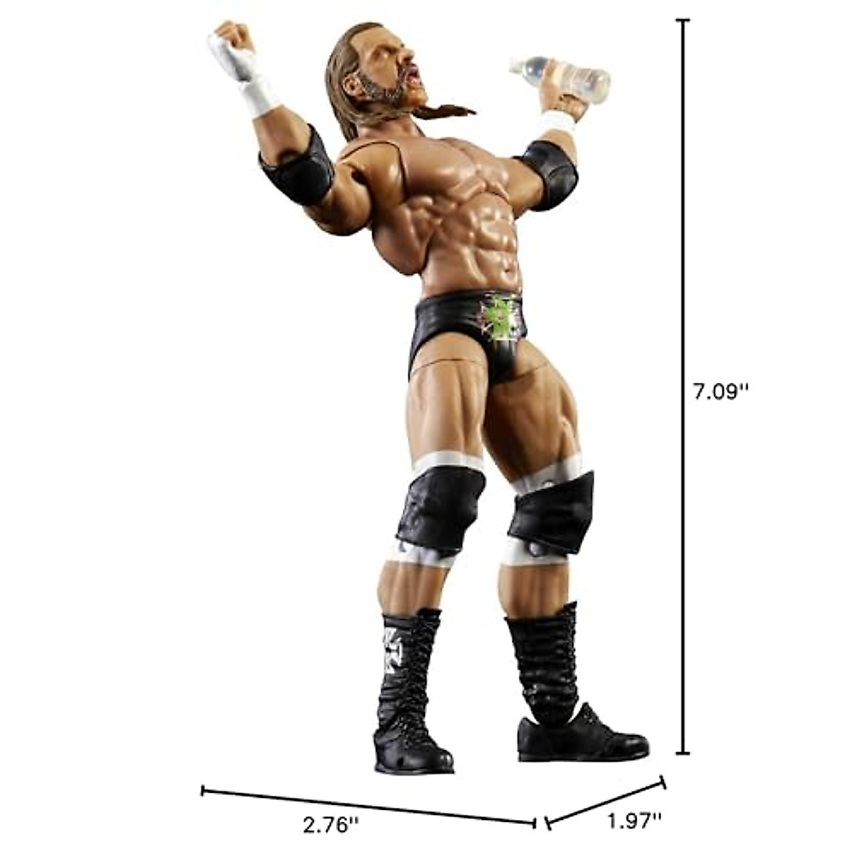 Mattel WWE Triple H Ultimate Edition Fan TakeOver Action Figure with ultimate articulation, life-like detail, and accessories, 6-Inches