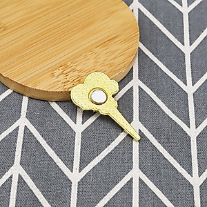 SING F LTD Scissors Shaped Magnetic Needle Keeper 4.4x2.4cm Embroidery Needle Picker Alloy Drop Glue Needle Aspirator for Sewing Embroidery Needlework Storage