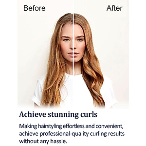 Automatic Curling Wands Attachments with 2 Curlers for Dyson Supersonic Hair Dryer Airwrap, Long Hair Waver Styling Iron Tool Blow Dryer Accessories for Women