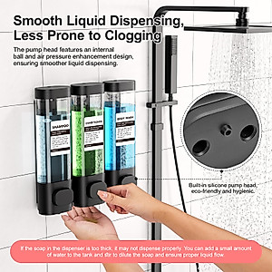 Aeakey Soap Dispenser,Dish Soap Dispenser for Kitchen,Sponge Holder Sink Dish Washing Soap Dispenser 13 Ounces