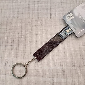 XIANGXING 【Newest Upgraded】 2 Pack Credit Card Puller, Cute Debit Bank Card Grabber for Long Nails ATM Keychain Women with Plastic Clip (Black+Black)