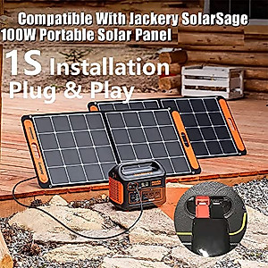 MJPOWER 10Ft Jackery Solar Extension Cable 14AWG Anderson Connector Plug DC Solar Panel Extension Cord Connect Jackery SolarSaga 100W/100X Solar Panel to Jackery Explorer 1000 Portable Power Station