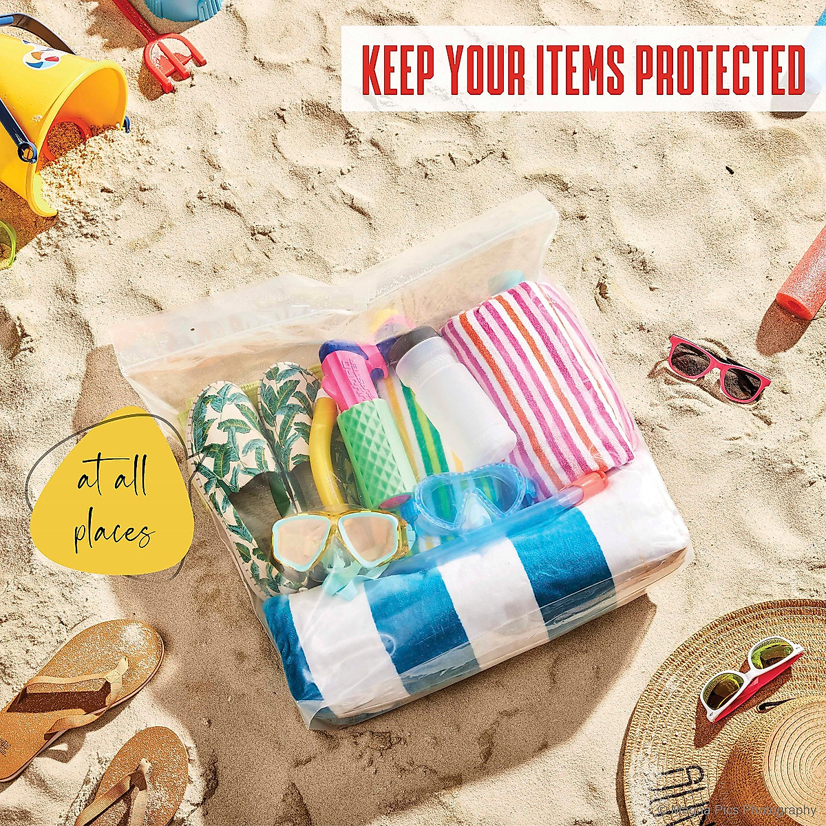 25 COUNT Large 3 GALLON Big Storage Bags - 4 MILL. EXTREME THICK - Heavy Duty Clear Plastic, For Food Freezer Lunch - Strong Zip Closure - For Seasonal Storage, Clothing, Toys, Crafts